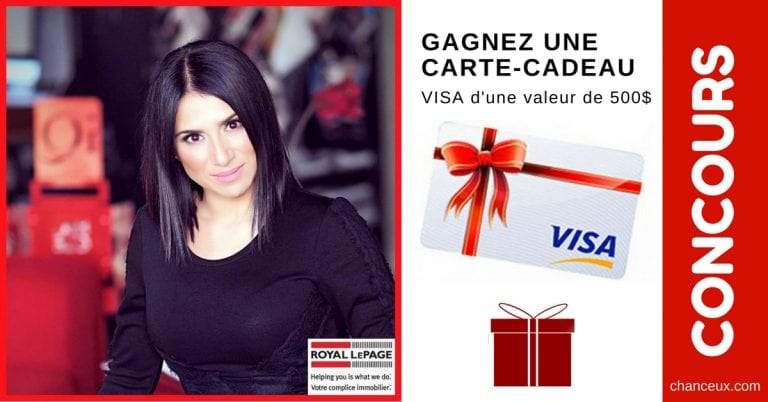 Gagnez une carte cadeau de 500$ pour vos magasinages de fêtes!