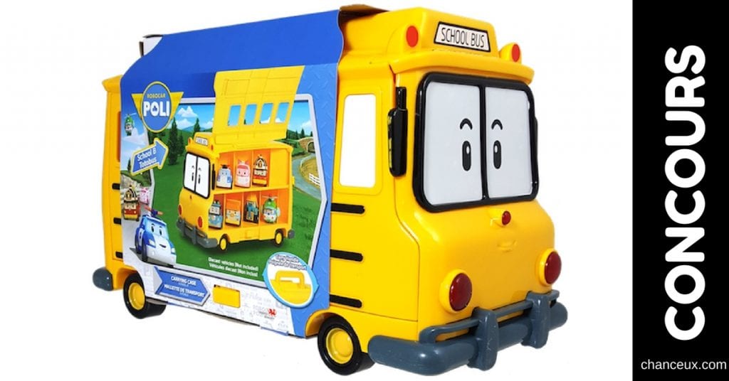 Gagnez cette petite autobus Robocar Poli pour enfants!