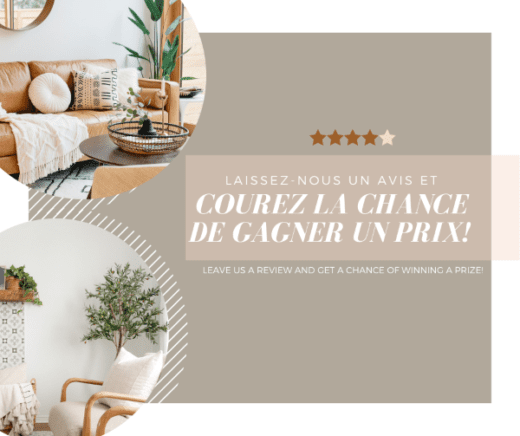 GAGNEZ L'UN DES 3 PRIX OFFERT PAR DÉCORS VÉRONNEAU!